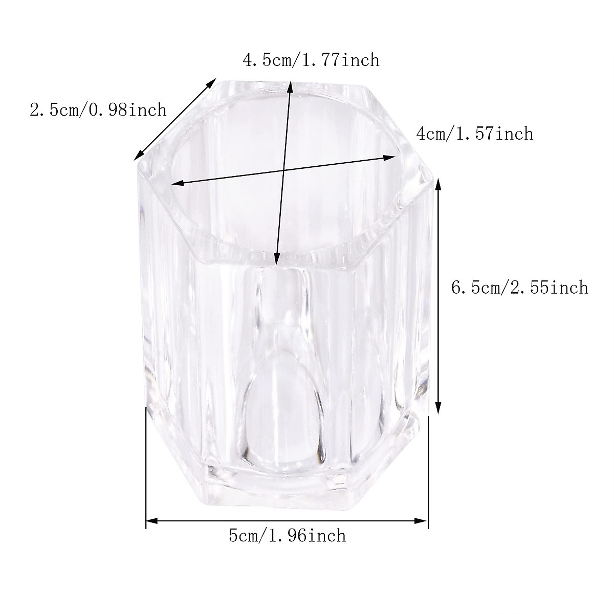 ONLYKXY 2pcs Clear Acrylic Toothpick Holder Elegant Clean For Home Kitchen Storage Gadgets Creative Portable Toothpick Box (Rhombu)