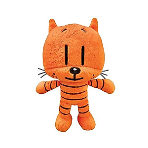 MerryMakers Dog Man's Li'l Petey Plush Toy, 6.5-Inch, from Dav Pilkey's Dog Man Book Series, Orange