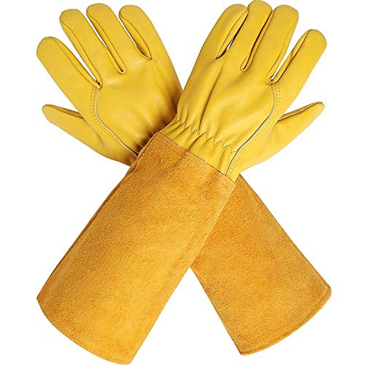 Kim Yuan Rose Pruning Gloves for Men and Women. Goatskin Leather Gardening Gloves