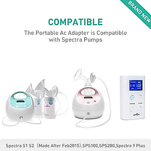 HKY 12V AC/DC Adapter for Spectra S1, S2, SPS100, SPS200,Spectra 9 Plus,M1,Spectra-Baby Breast Pump & TDK Life On Record A33 A34 Bluetooth Speaker Replacement Power Supply Cord Charger Adaptor Plug