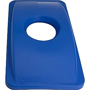 Genuine Joe 98219 23-Gal Recycling Bin Round Cutout Lid