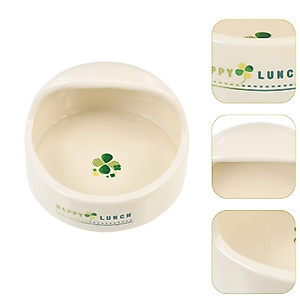 Hamster Food Bowl Hamster Food Holder Pet Feeding Bowl -Falling Pet Bowl Pet Food Bowl Rabbit Feeder Guinea Pig Bowl Multi-Function Pet Bowl Small Pets Food Container