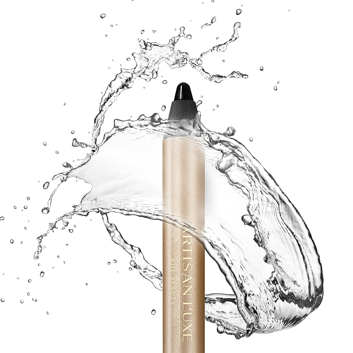 Artisan L'uxe Beauty Velvet Jumbo Eyeliner Pencil - Smokey Eyes in 3 Minutes - Water-Proof, Smudge-Proof, Long-Lasting - Age-Defying Essential Oils - Midnight (Shade: Black)