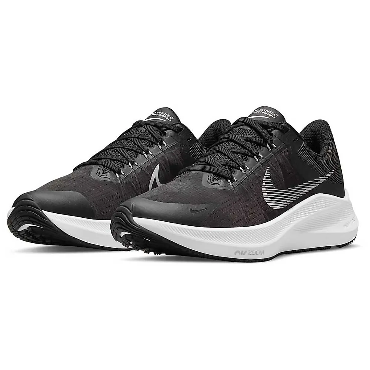 Nike Women's Sports Running, Black White Dk Smoke Grey Lt Smoke, 8.5