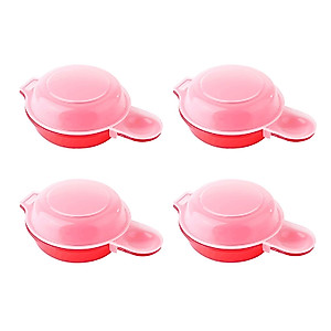 4 PCS Microwave Egg Cooker, Mini Egg Poacher Cooker, Quick and Simple Omelette Maker for Egg Sandwich, Egg Hamburg