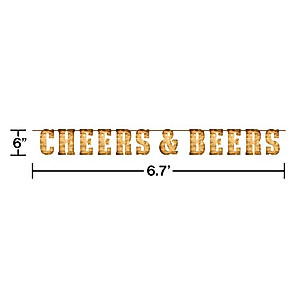 Creative Converting Cheers & Beers Letter Banner, Multicolor
