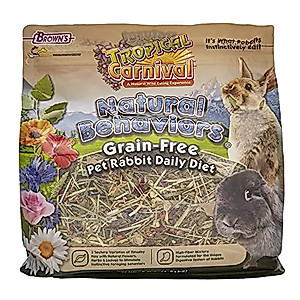 Tropical Carnival F.M. Brown's Tropical Canival Natural Behaviors Grain-Free Pet Rabbit Daily Diet - 4lb