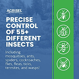Agrisel Lambda-Cy Pro 9.7 CS Insect/Pest Control Safe for Poultry Houses, Residential & Commercial, Effective Against 55 Pests, Outdoor/Indoor, Includes 3-Pack of Agrisel Protective Gloves, 32 Ounces