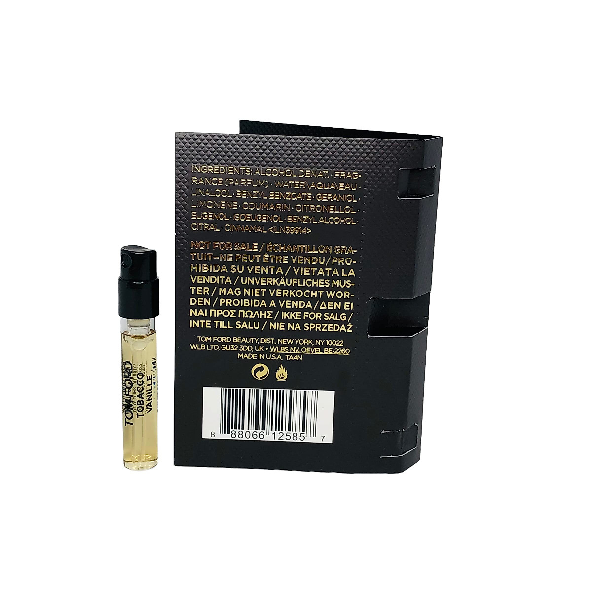Tom Ford Tobacco Vanille Sampler Spray Vial 0.05oz/ 1.5ml. New in card