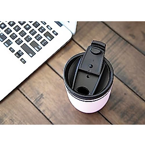 MIRA 16 oz Travel Mug, Insulated Stainless Steel Tumbler with Screw Lid, Cup Holder Friendly, Travel Coffee Cup, Insulated Coffee Mug with Lid for Coffee, Tea, Cocoa, Pink
