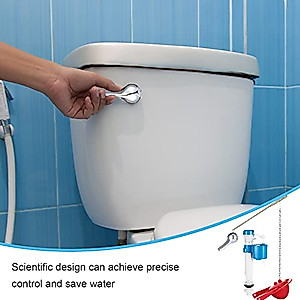 Hortsun 3 Pieces Water Tank Replacement Kit Include Toilet Flush Lever Handle Universal Toilet Handle Replacement Toilet Flapper Replacement for Toilet Tank