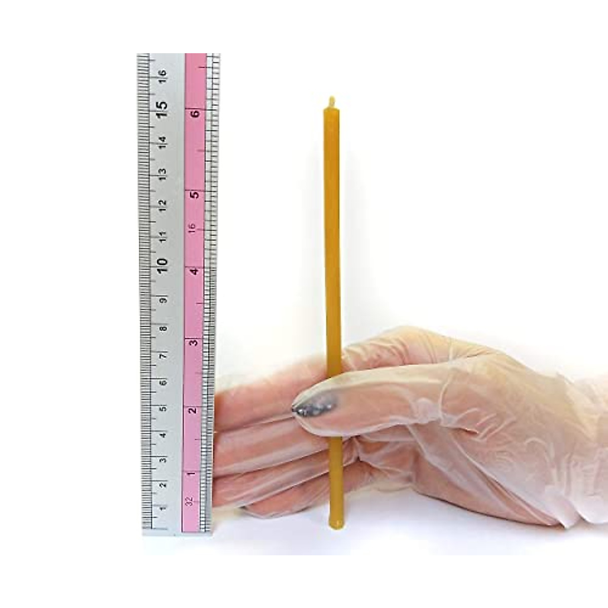 Natural Pure Beeswax Candles Organic Honey Eco Candles in Gift Box (Natural Cotton Wicks, Dripless, Smokeless, Not Taper, Not Ear Candles) (Yellow, 6.3 Inches (16 cm) 120pcs)