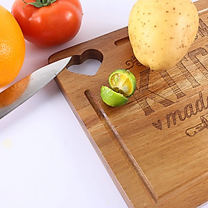 HomeLove Inc. Handmade With Love in Nana’s Kitchen Cutting Board, Gifts for Mom, Grandma, Nana, Friend, Engraved Mother's Day Gift, Christmas Gift