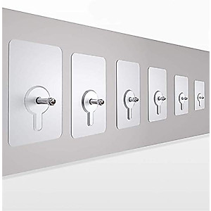 Vilihkc 10 pcs PVC Adhesive Nails Wall Poster Non-Trace Stick Wall Hook Durable Practical Transparent Strong Adhesive Screw Wall Nail