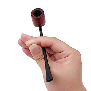 Winwinfly Exquisite Little Tobacco Pipe, Durable Handmade Mahogany Classic Retro Pipe/Sailor Pipe
