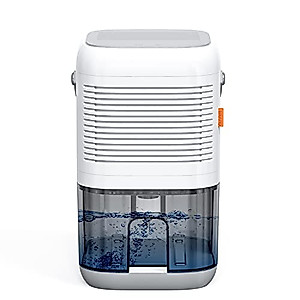 Small Dehumidifiers for Home, AIERVEN 49 OZ Quiet Dehumidifier with Auto Shut Off, Portable Dehumidifiers for Bedroom, Bathroom Closet, RV, 2600 Cubic Feet (280 sq ft)