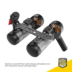 Swagtron Dual Jet Rail Kit for The LF1 Underwater Scooter | Add a Second Jet Motor for Faster and Deeper Sea Exploration | Easy Installation & Machine-Grade Material