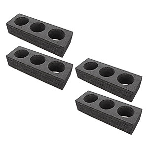 4Pcs Foam Drink Holders Drink Carrier Tray 3 Holes Hot or Cold Beverage Cup Holder Takeout Packing to Go Drink Holder for Car Food