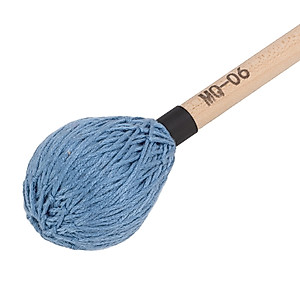 Keyboard Marimba Mallets, 1 Pair Soft Playing Yarn Head Mallet Replacement Comfortable with Maple Handle for Beginner for Percussion Instruments(blue)