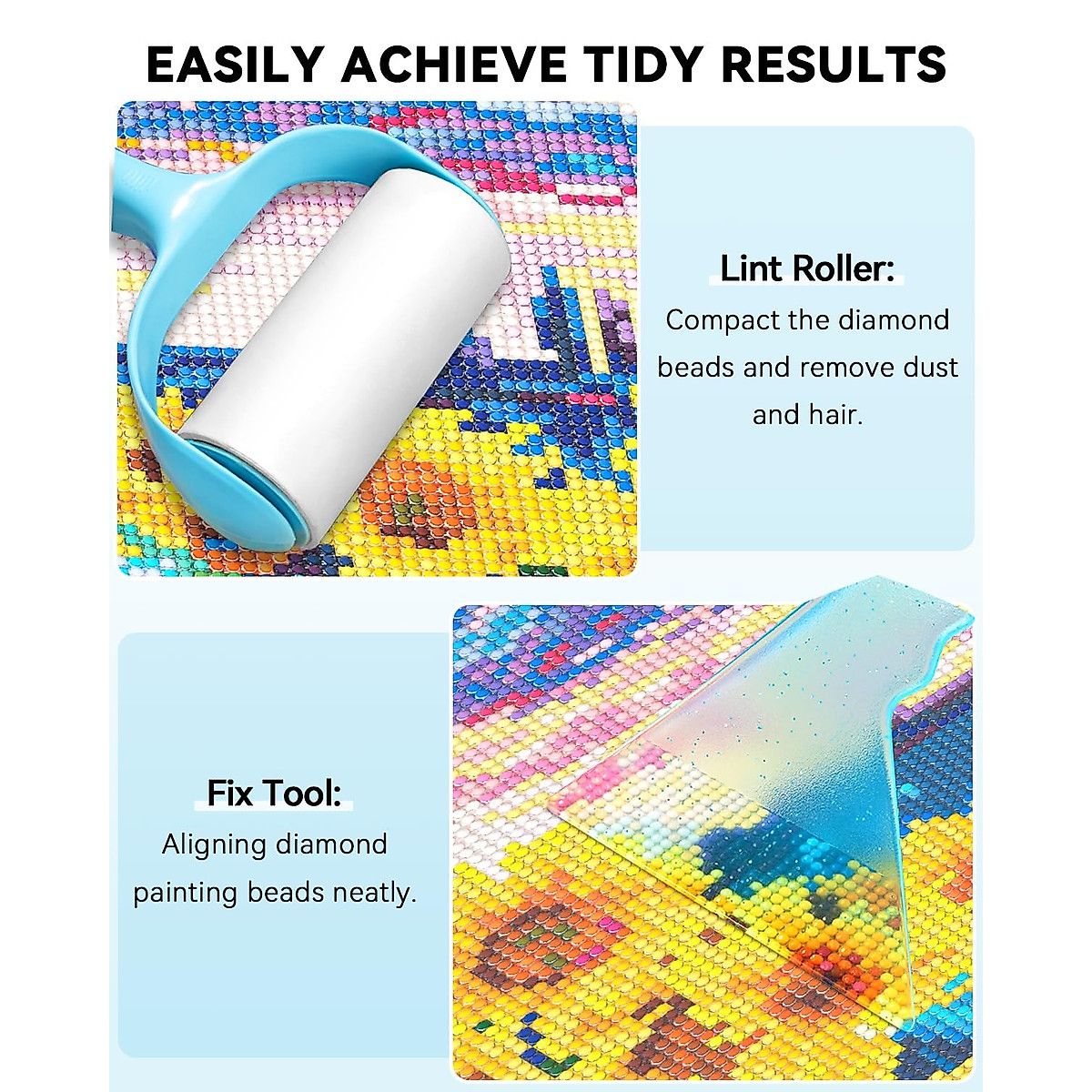 ARTDOT 16 oz Diamond Art Sealer Kits for Adults, Large Capacity Glue as Diamond Painting Accessories and Jigsaw Puzzles Tools