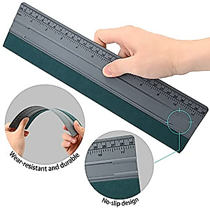 EHDIS Vinyl Squeegee Tool 2PCS Big Size 11.4 inch Felt Edge Vinyl Wrap Squeegee for Graphic Decal Wrapping Applicator Tool Car Film Wallpaper Installing Window Tint Tool Craft Scraper