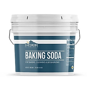 Earthborn Elements Borax Powder, Washing Soda, Baking Soda Bundle (1 Gallon ea.) Multipurpose for cleaning & laundry, Resealable Bucket
