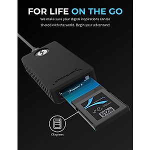 SABRENT Thunderbolt 3 & USB 3 Type C to CFexpress Card Reader (CR-T3CF)