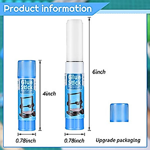 Outus 3D Printer Glue Sticks PVP Solid Glue Sticks for 3D Printer Hot Bed Removing Printing Models(6 Pieces)
