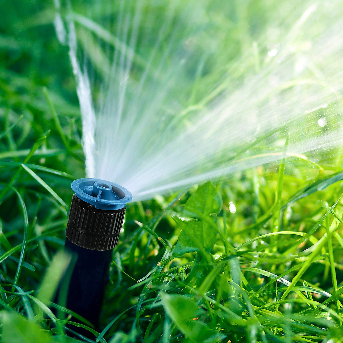 4 Pieces 10 VAN Variable Arc Adjustable Sprinkler Nozzle 360 Degree Rotating Scattering Nozzle Rotating Irrigation Spray Nozzle with Filter for Sprinklers Replacement