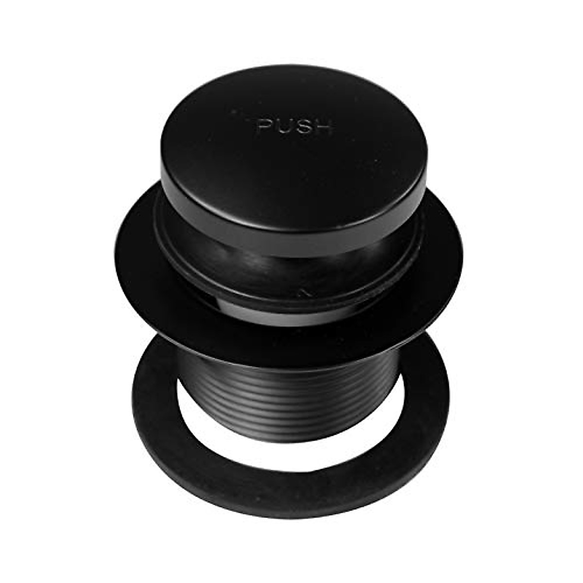 Westbrass Tip-Toe Sch. 40 ABS Bath Waste with Two-Hole Elbow, Matte Black, D4931-62