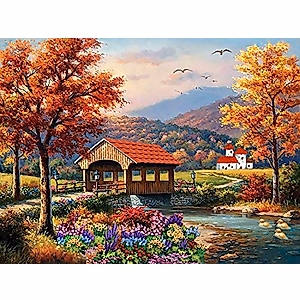 Coolstek Paint by Numbers Kits for Kids Adults Beginner, DIY Acrylic Oil Painting On Canvas,16 x 20 inch Autumn Fields-Without Frame