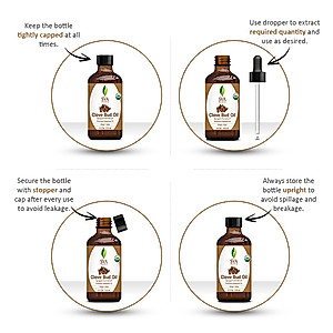 SVA Clove Bud Essential Oil Organic – 4 Fl Oz – 100% Natural Organic Clove Oil - for Diffuser, Hair Care, Face, Skin Care, Aromatherapy, Scalp and Body Massage, Soap and Candle Making - with Dropper