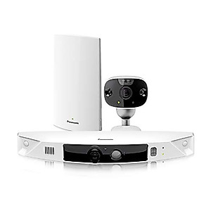 Panasonic HomeHawk Outdoor Wireless Smart Home Security Camera, Wide Angle View, Color Night Vision, 2-Way Talk, Works with Alexa & Google Assistant, 2 Camera Kit (KX-HN7002W)