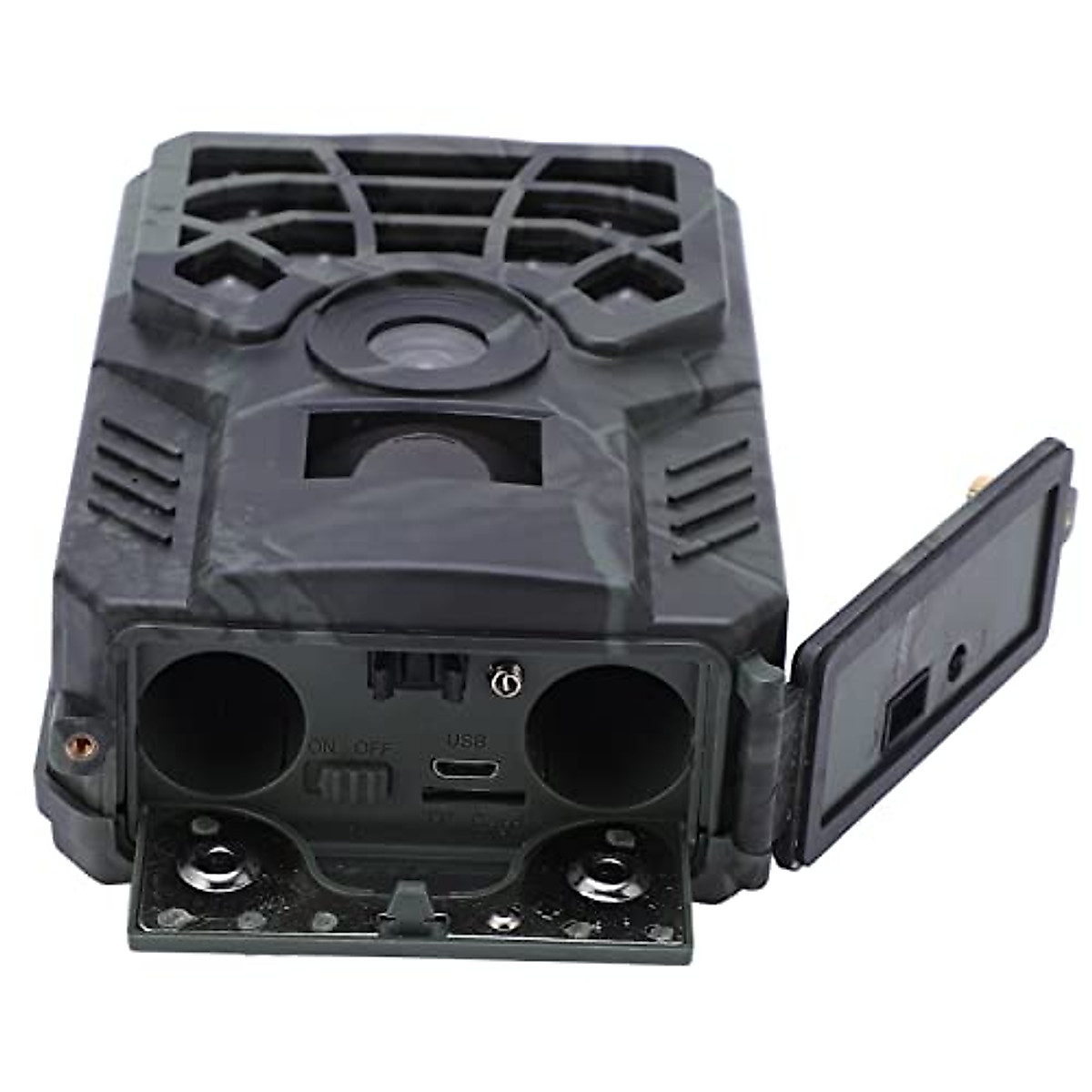 Socobeta Hunting Camera, Wildlife Monitoring 1MP Color CMOS HD Trail Camera with Strap for Villa House