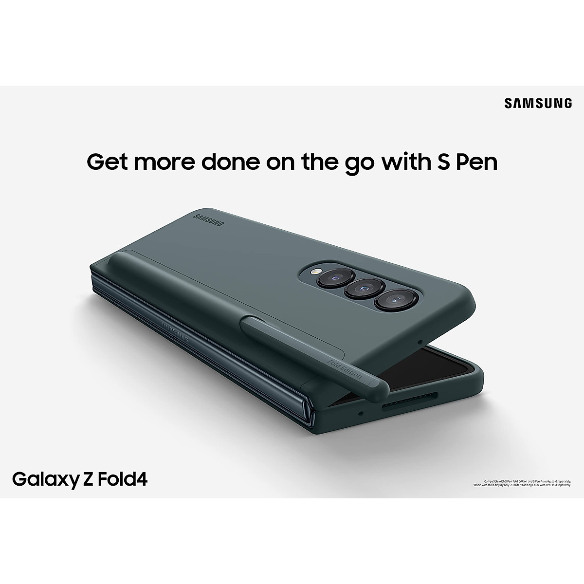 SAMSUNG Galaxy Z Fold 4 Cell Phone, Factory Unlocked Android Smartphone, 512GB, Flex Mode, Hands Free Video, Multi Window View, Foldable Display, S Pen Compatible, US Version, Beige