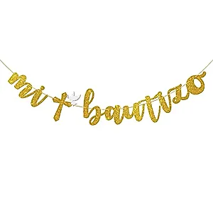 Halawawa Mi Bautizo Banner, Baby Baptism, Christening, First Holy Communion Decorations, Baby Shower Baptism Girls boys Christening Celebration Decor