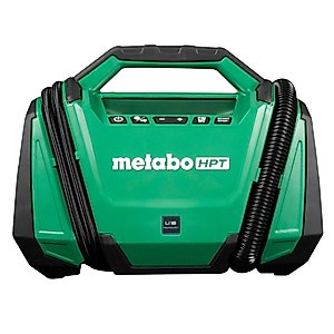 Metabo HPT 18V MultiVolt™ Cordless Dual Function Inflator, Tool Only - No Battery, Portable Air Compressor, UP18DAQ4