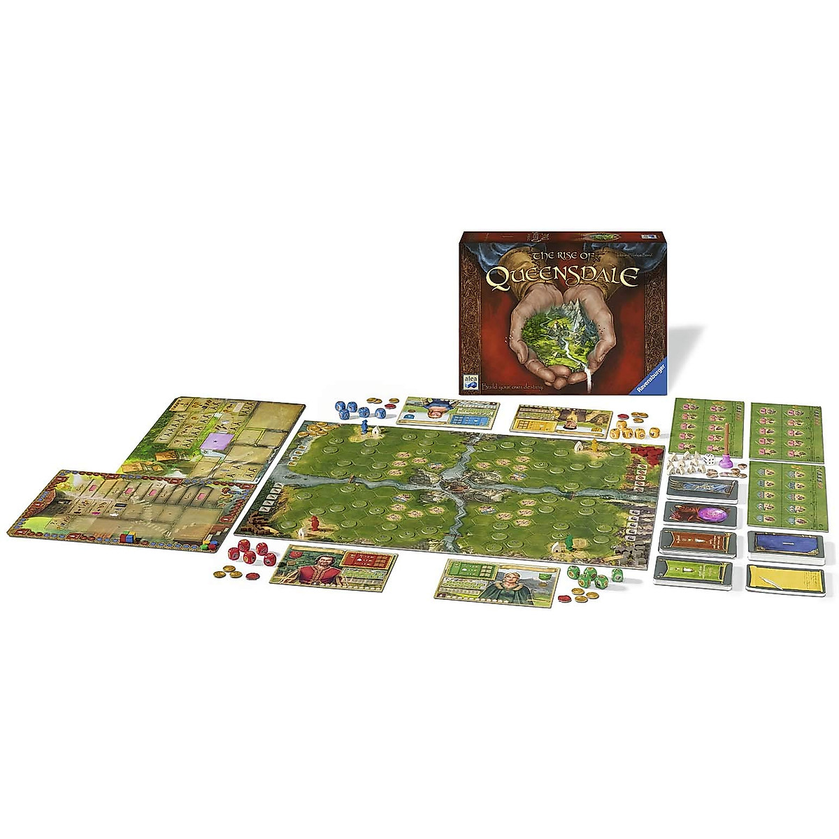 Ravensburger The Rise of Queensdale for Ages 12 & Up - Legacy Strategy Board Game, Brown