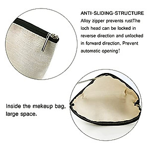 jarenap 2023 Zombie Halloween Theme, Linen Cosmetic Bag Travel Makeup Case,Dead Man Walking in Danger Scary Scene,Gift for Women Daughter Graduation Friendship Birthday Gifts,Red Sepia,9x7in