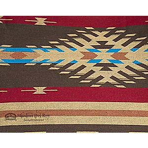 Mission Del Rey Southwest Bedding Isleta Collection -Reversible Bedspread -King Size 114"x96" Tan & Brown