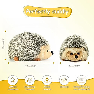 XUO Hedgehog Stuffed Animal, Cute Stuffed Hedgehog Soft Adorable Squishy Plush Toy, Gift for Boys Girls Kids