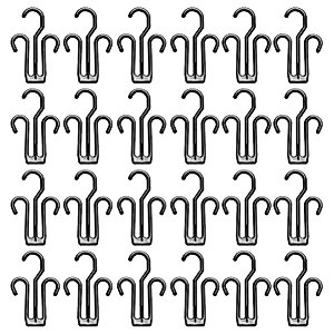LIOOBO Sneaker Rack Bike Shoe Holder Drying Rack: 24pcs Plastic Cycle Shoe Hanger Towel Hooks Double Hooks Hanging Shoe Organizers Sneaker Shelf
