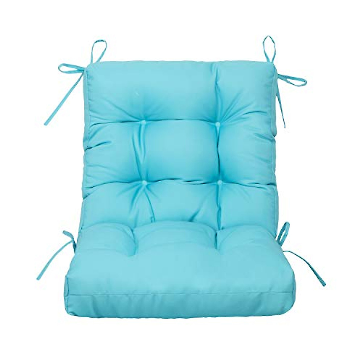 ARTPLAN All Weather Chair Outdoor Cushions Wicker Tufted Pillow with Back for Outdoor Furniture