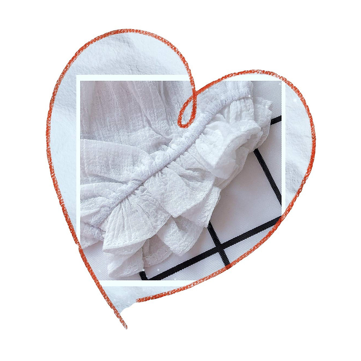 LOOLY Newborn Toddler Kids Cotton Linen Ruffle Bloomer Shorts Diaper Cover 0-2T(100,A-White)