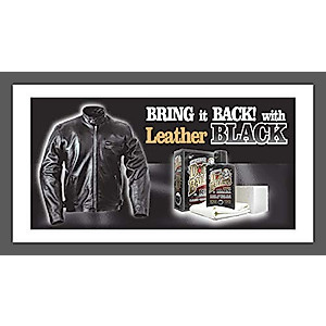 Doc Baileys Black Leather Detail Kit - Restore Your Black Leather & Vinyl Gear - Leather Cleaner, Conditioner, Waterproofer, & Protectant - Re-Dye & Maintain Your Favorite Leather to Look Like New