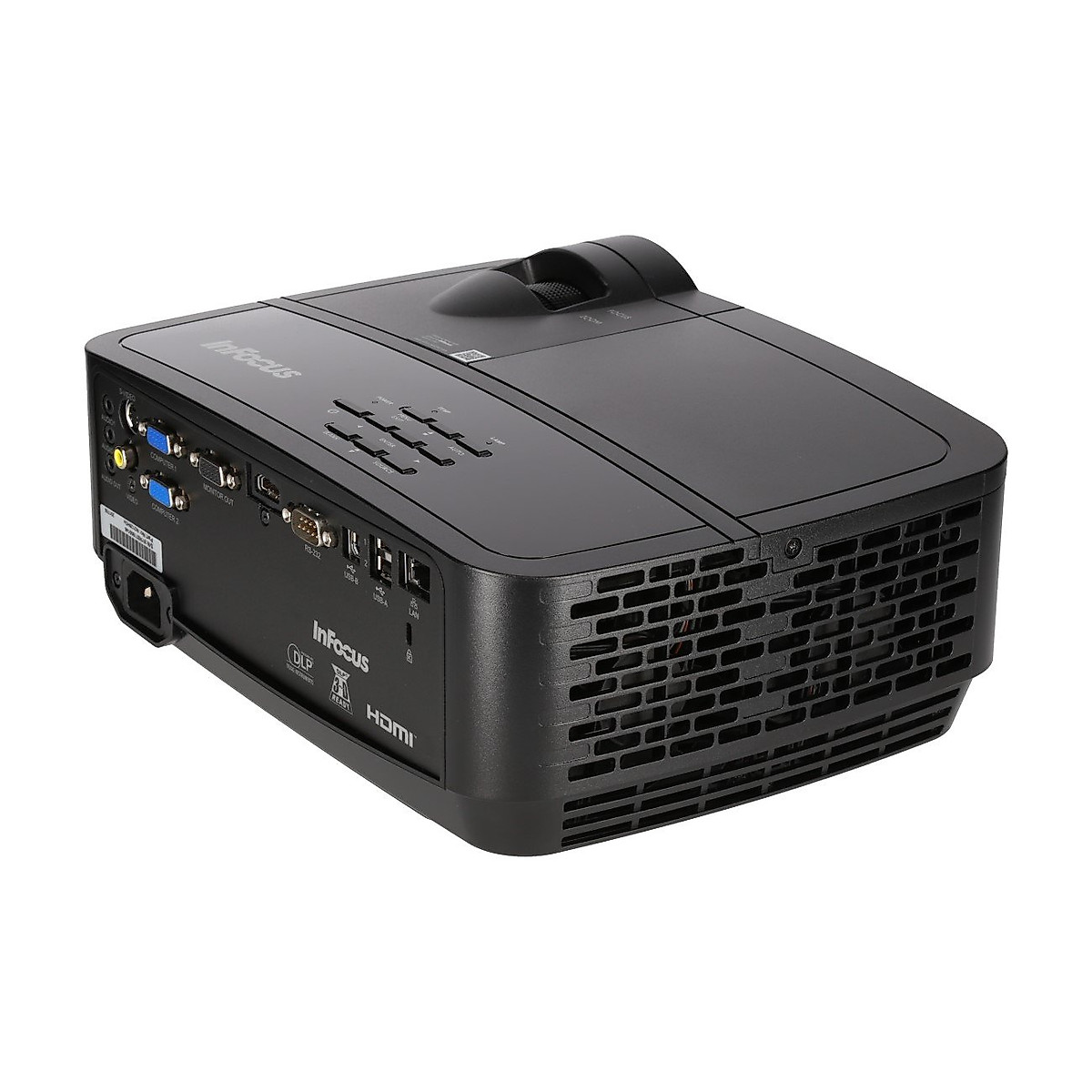 InFocus IN2128HDx 1080p Network Projector, 4000 Lumens, HDMI, 4GB Internal Memory, Wireless-Ready