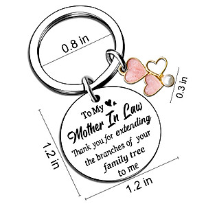 Ikacvb Mother In Law Gifts From Daughter Son In Law Mothers Day Gifts Unique Keychain Gift For Mother In Law Birthday Gifts From Bride Groom Stocking Stuffers