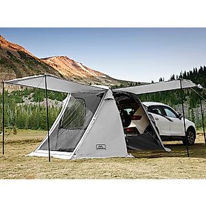 KAMPKEEPER SUV Car Tent, Tailgate Shade Awning Tent for Camping, Vehicle Camping Tents Outdoor Travel (Gray)