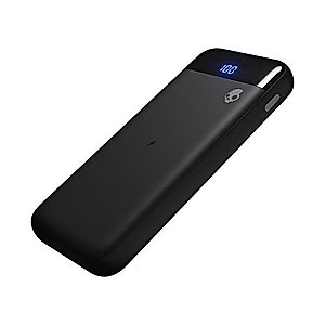 Skullcandy Stash Fuel Wireless Portable Charger, 10000mAh Power Bank with 10W Wireless Charging, 1x USB C and 2x USB A Charging Ports, Bonus USB A to Micro USB / Type C Dual Charging Cable - Black
