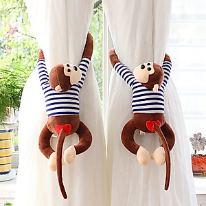 HWD Cute Long-Armed Plush Monkey Doll, 25.6'' Soft Stuffed Animals Toy Gifts for Kids, Toddler, Birthday (Brown)